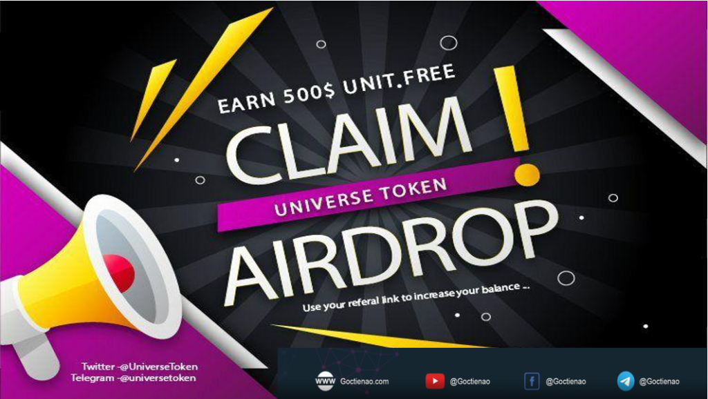 Airdrop universe nhận 500 token unix miễn phí | Cập nhật tin tức đầu tư ...